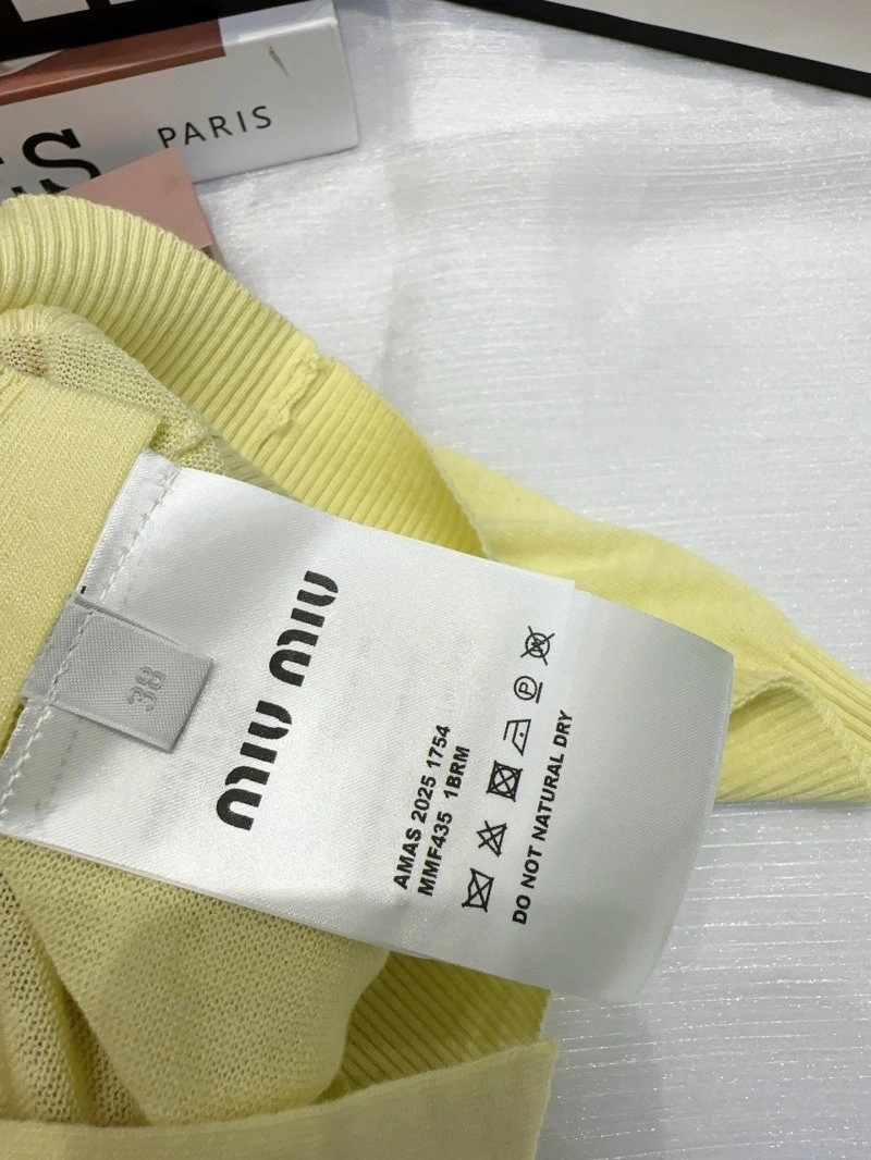Brand-authenticated Miu Miu T-Shirts
