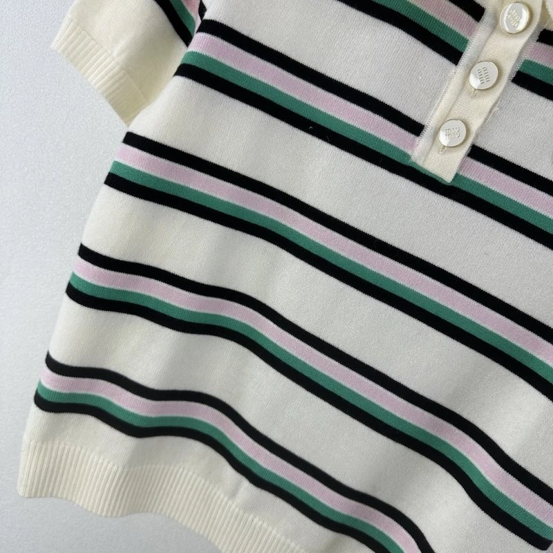 Brand-authenticated Miu Miu T-Shirts