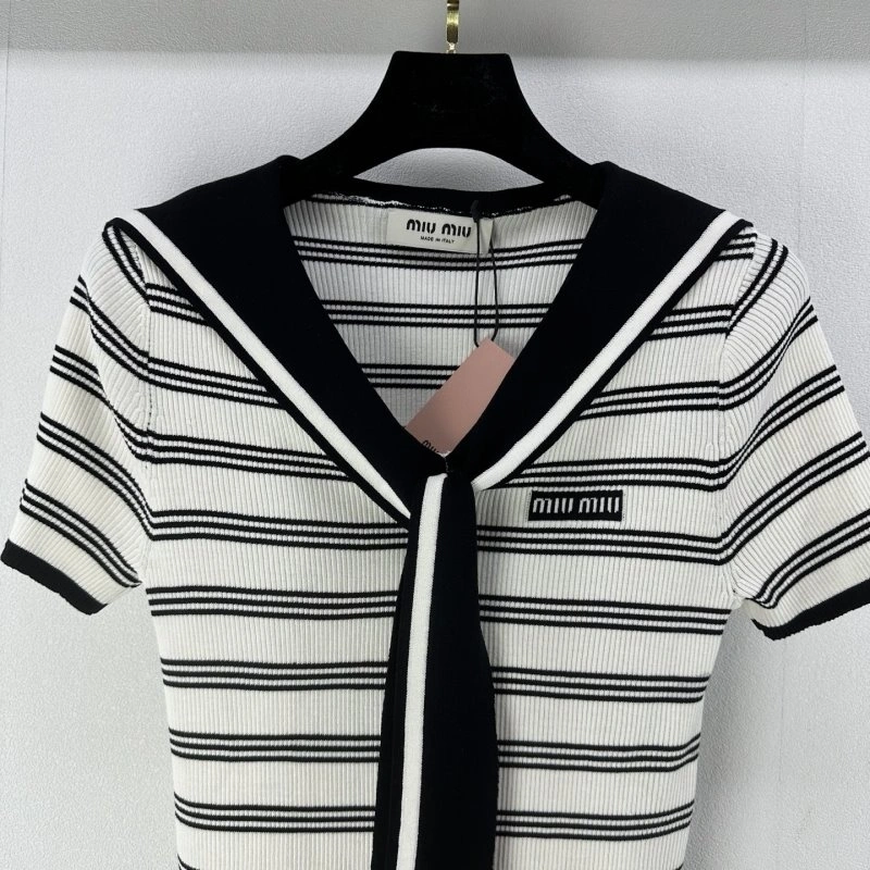 Brand-authenticated Miu Miu T-Shirts