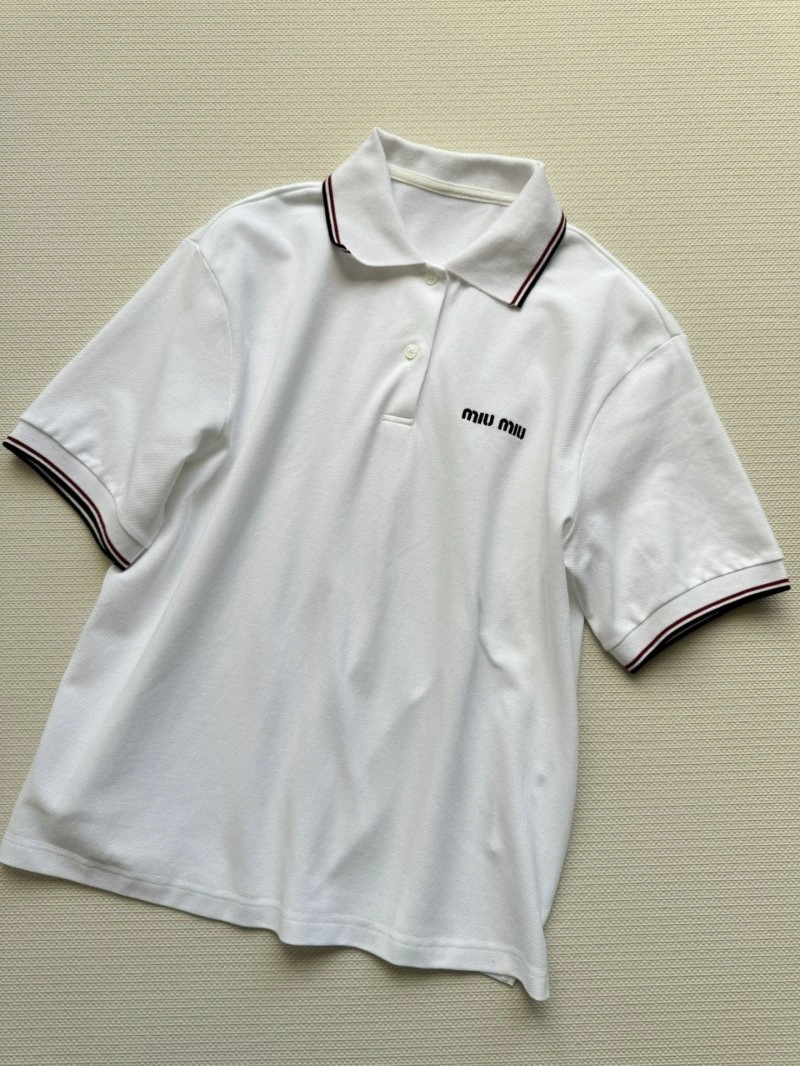 Brand-authenticated Miu Miu T-Shirts