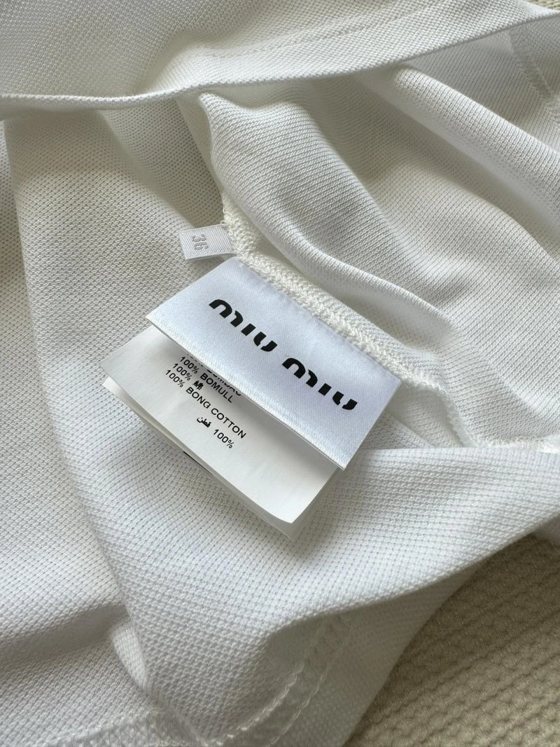 Brand-authenticated Miu Miu T-Shirts