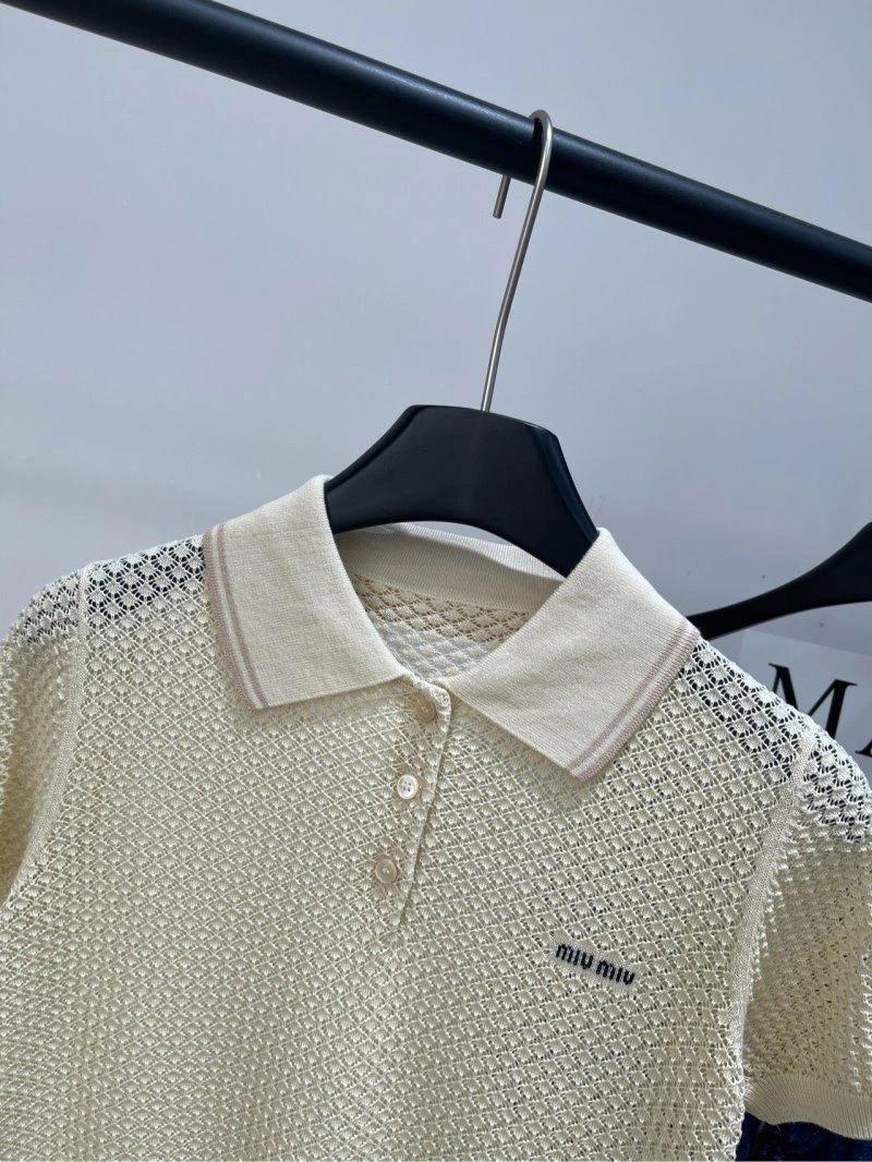 Brand-authenticated Miu Miu T-Shirts