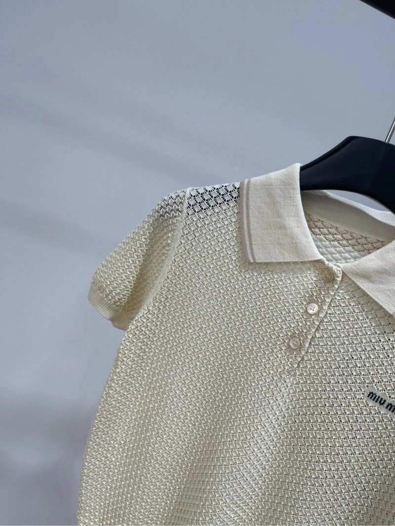 Brand-authenticated Miu Miu T-Shirts