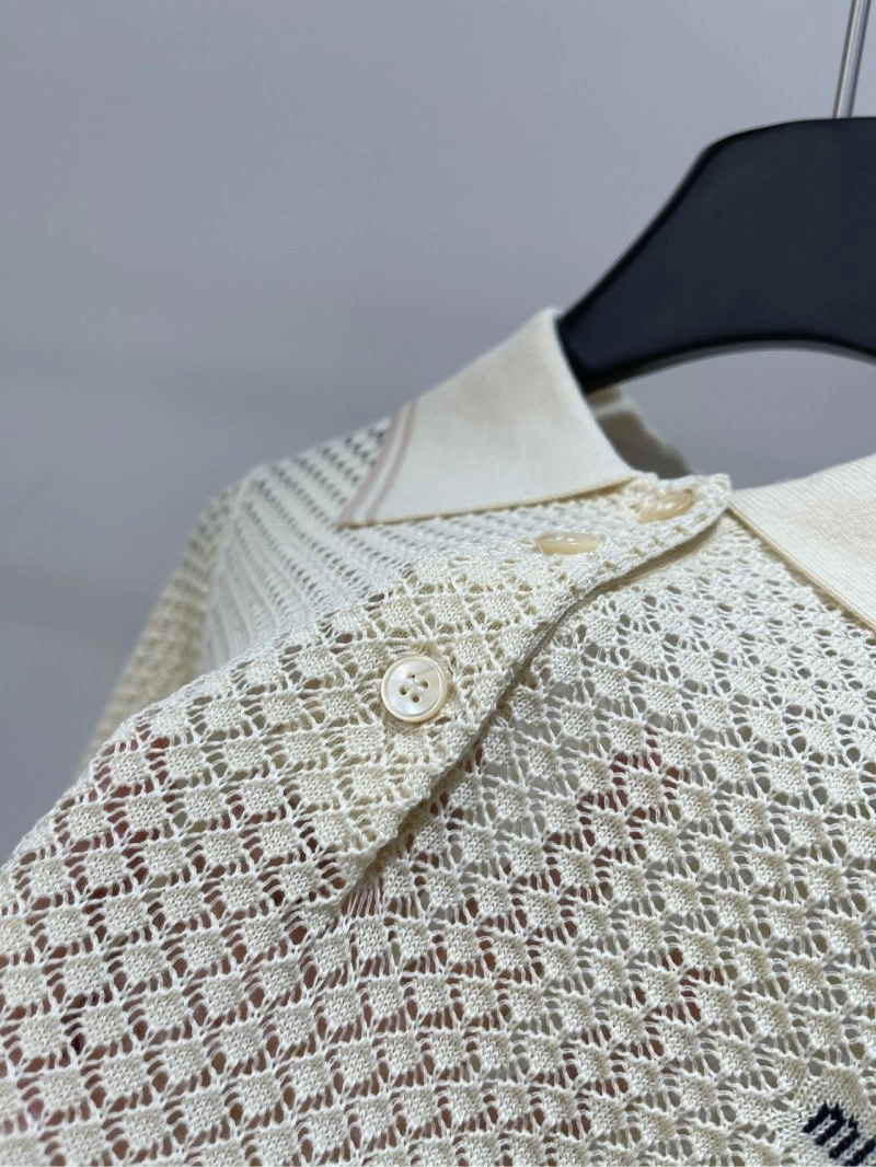Brand-authenticated Miu Miu T-Shirts