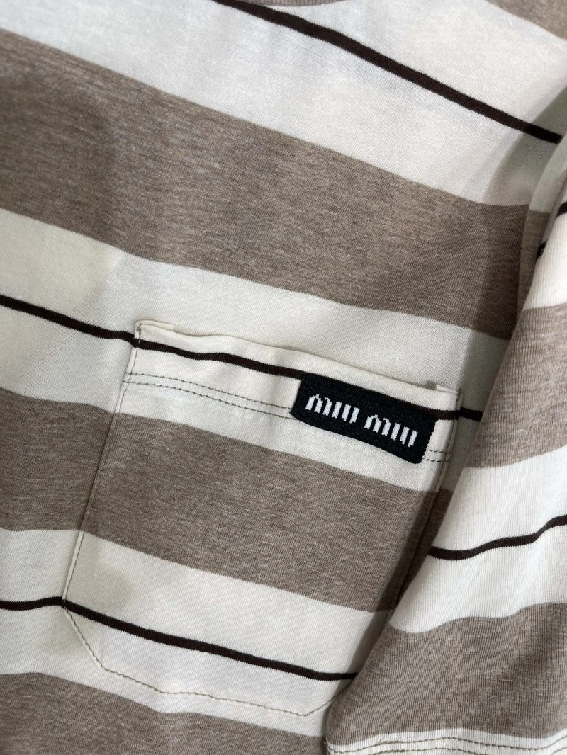 Brand-authenticated Miu Miu T-Shirts