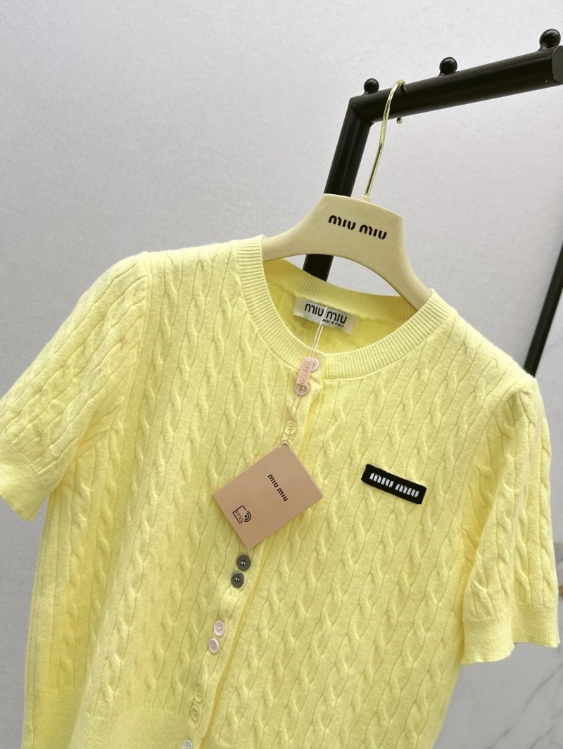 Brand-authenticated Miu Miu T-Shirts