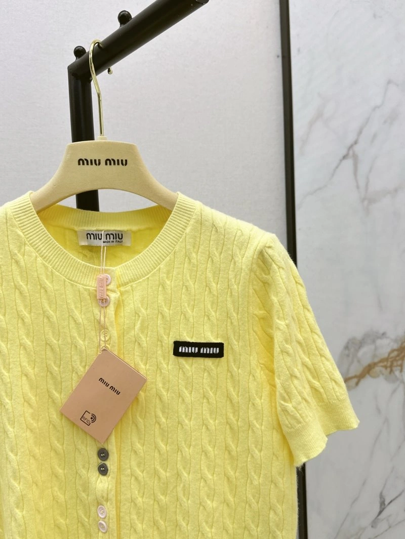 Brand-authenticated Miu Miu T-Shirts