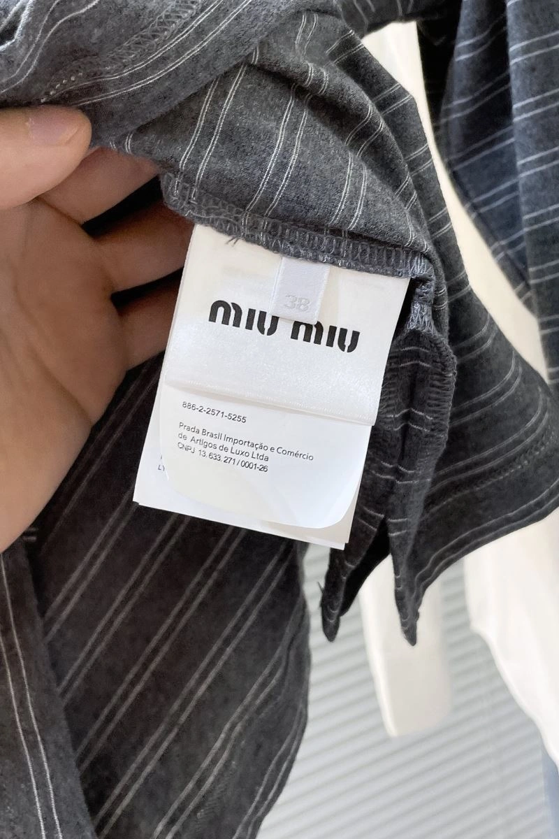 Brand-authenticated Miu Miu T-Shirts