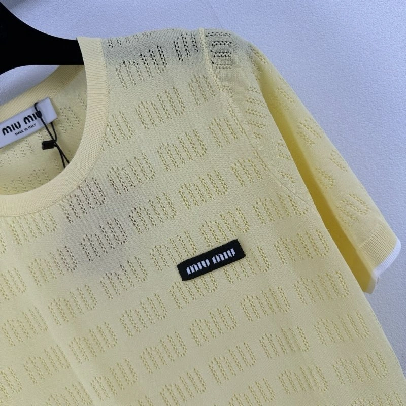 Exact replica Miu Miu T-Shirts