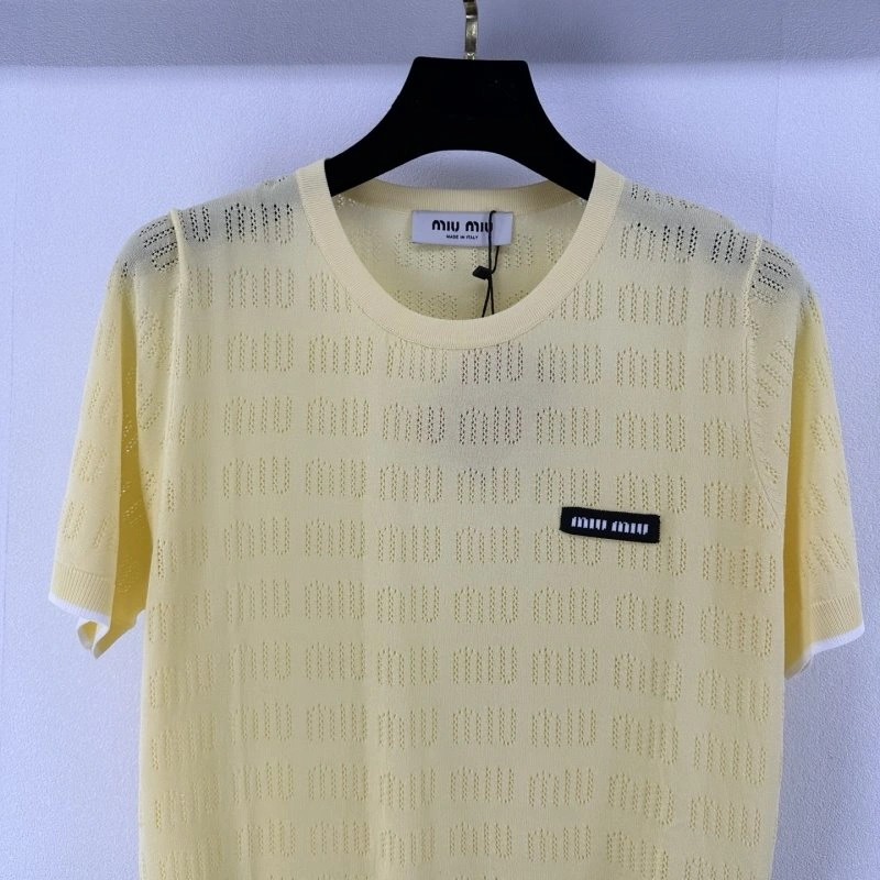 Exact replica Miu Miu T-Shirts