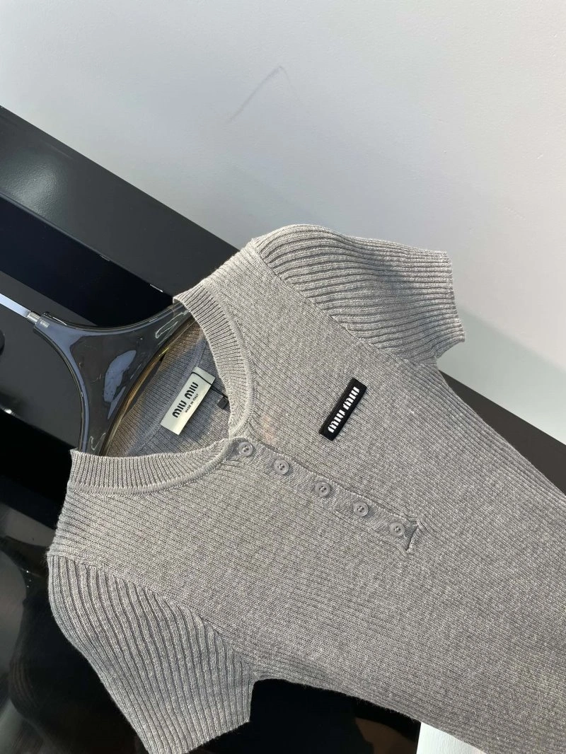 Brand-authenticated Miu Miu T-Shirts