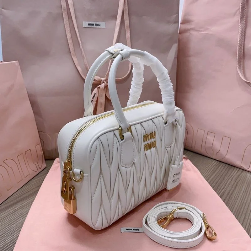 Brand-authenticated Miu Miu Top Handle Bags