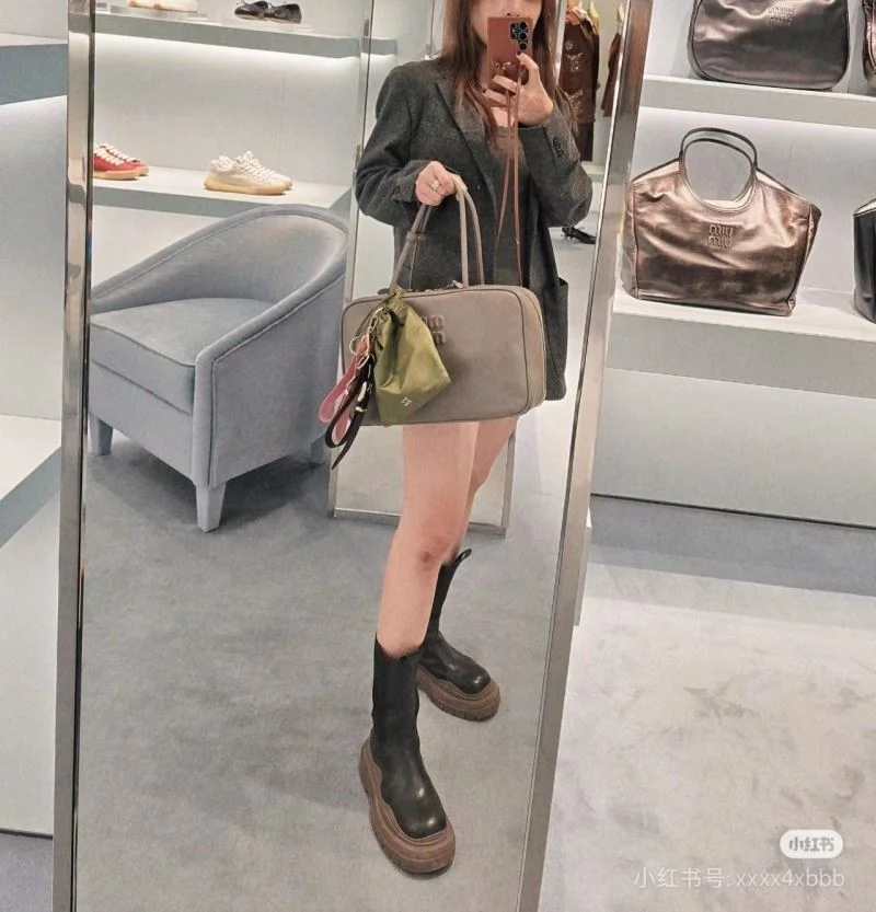 Top mirror Miu Miu Top Handle Bags