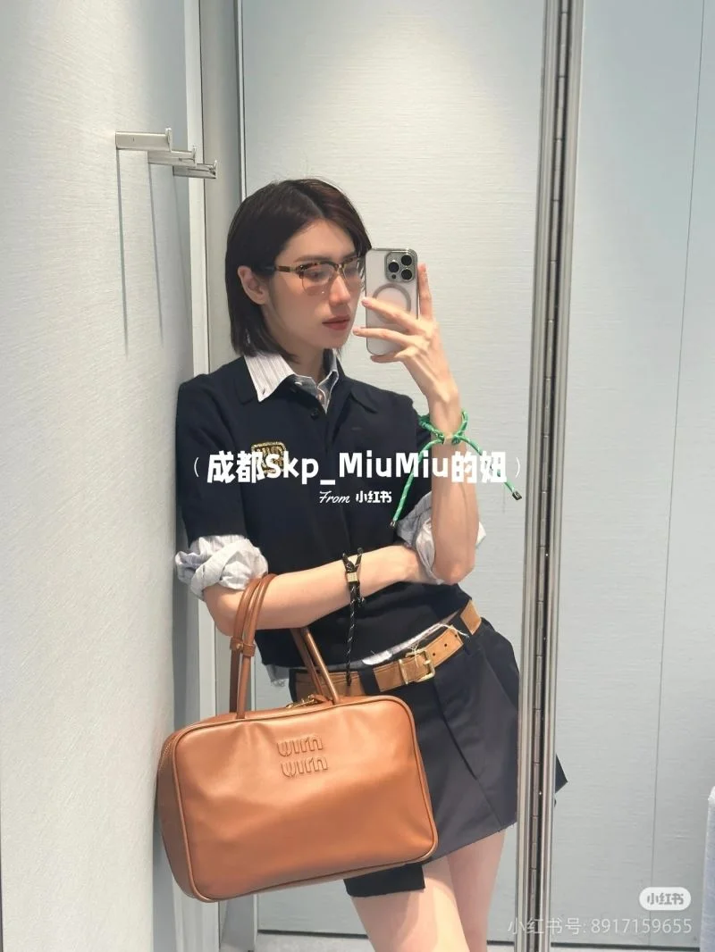 Brand-original Miu Miu Top Handle Bags