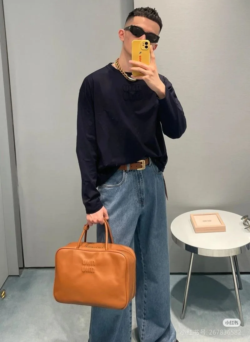 Brand-original Miu Miu Top Handle Bags