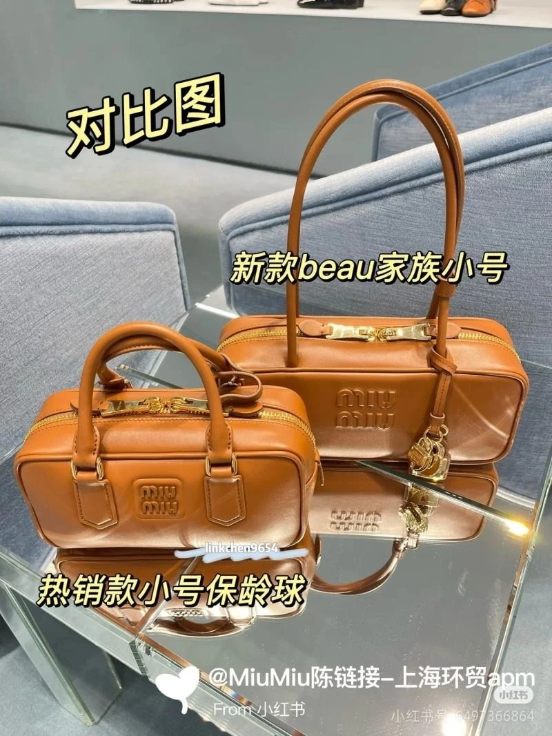Brand-authenticated Miu Miu Top Handle Bags