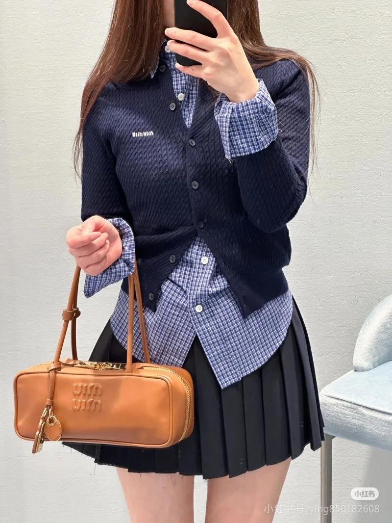 Brand-authenticated Miu Miu Top Handle Bags