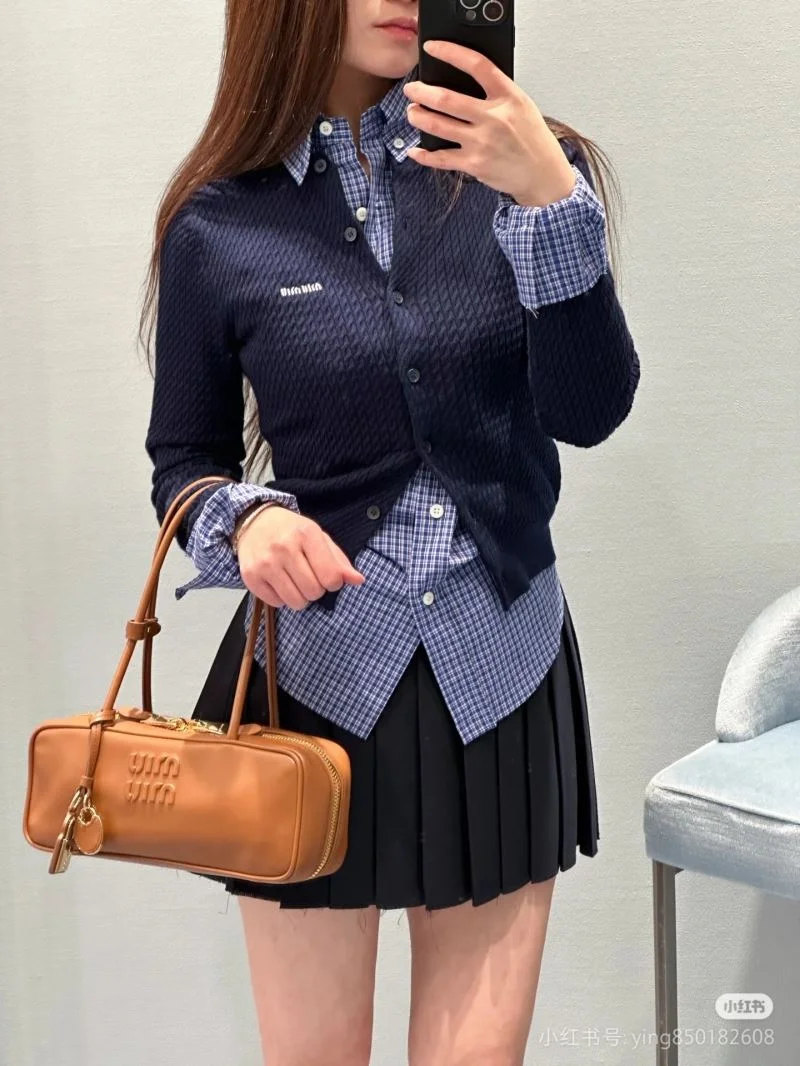 Brand-authenticated Miu Miu Top Handle Bags