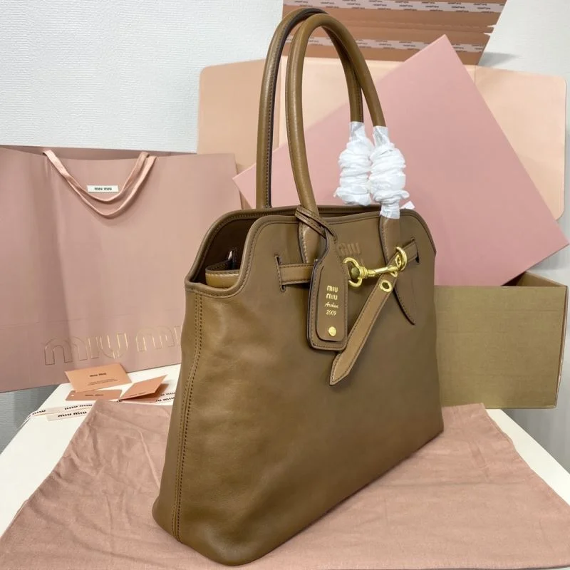 Brand-authenticated Miu Miu Top Handle Bags