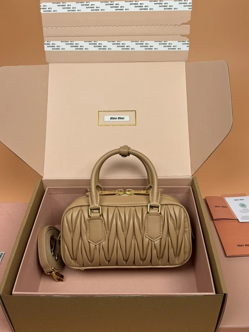Brand-authenticated Miu Miu Top Handle Bags