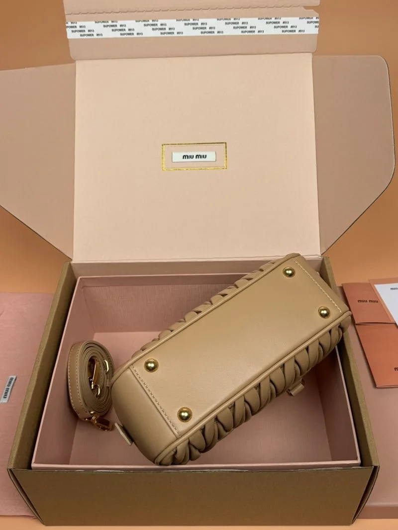 Brand-authenticated Miu Miu Top Handle Bags