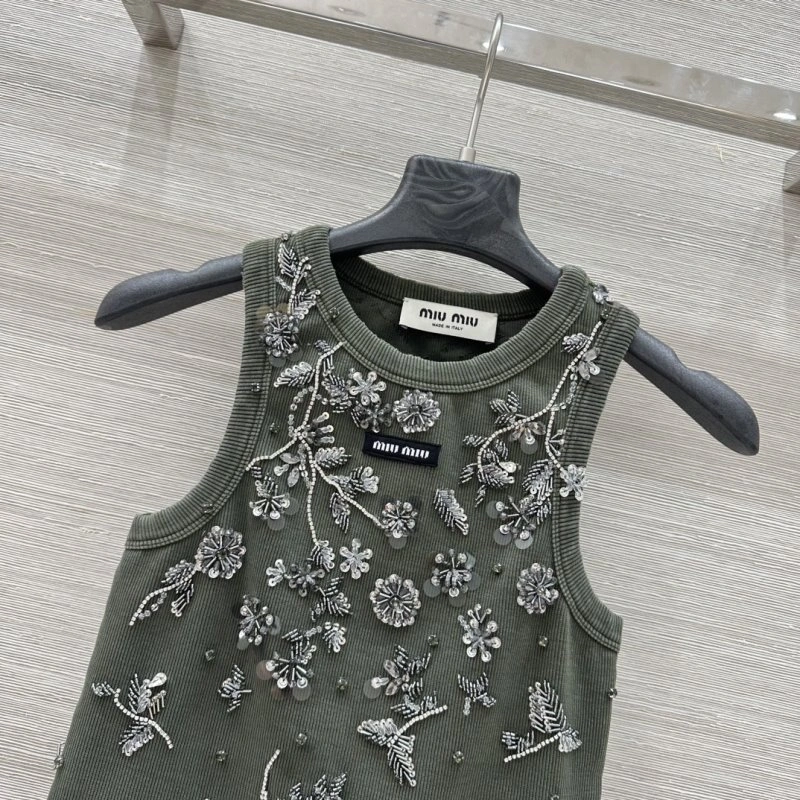 Brand-authenticated Miu Miu Vest
