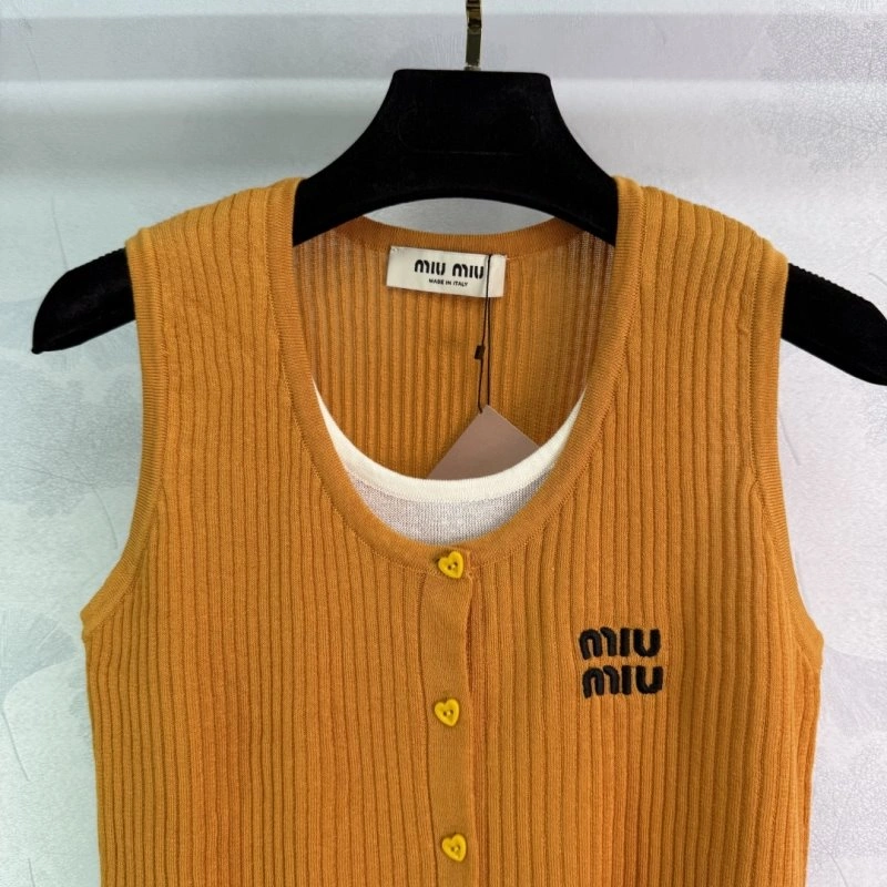 Brand-authenticated Miu Miu Vest