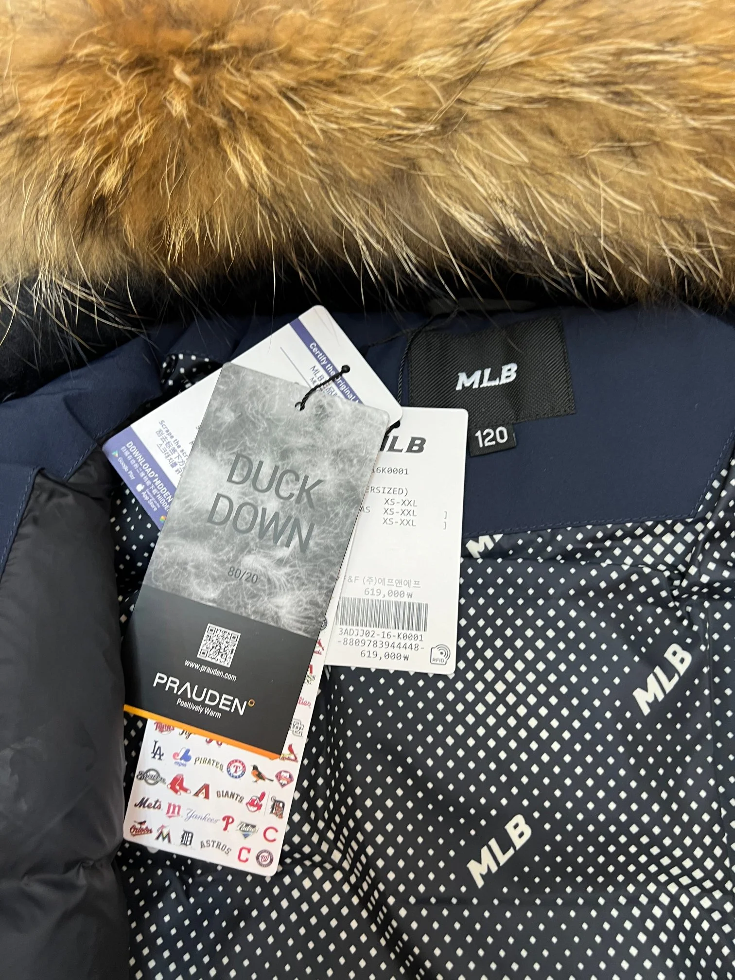 Brand-authenticated Mlb Down Jackets