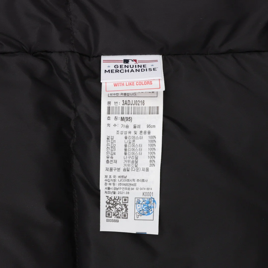 1:1 copy Mlb Down Jackets