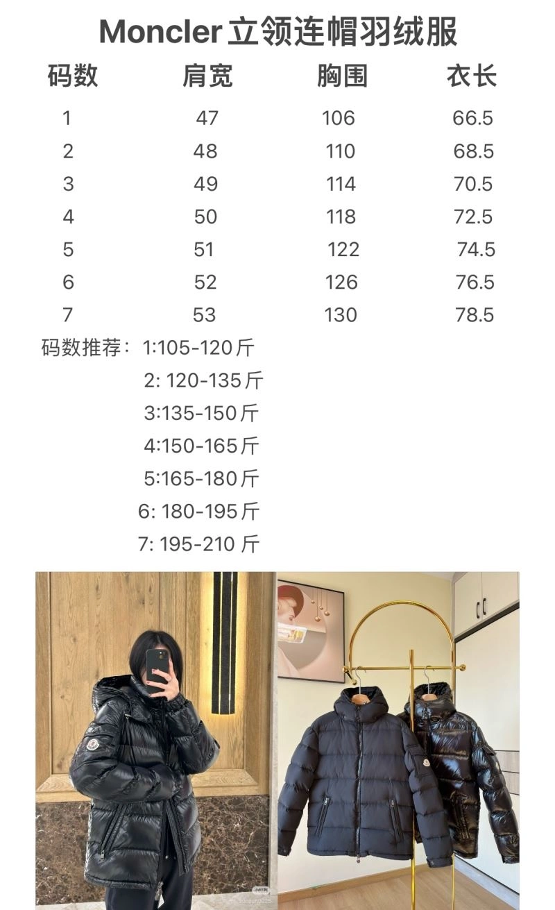 Factory-made Moncler Down Jackets