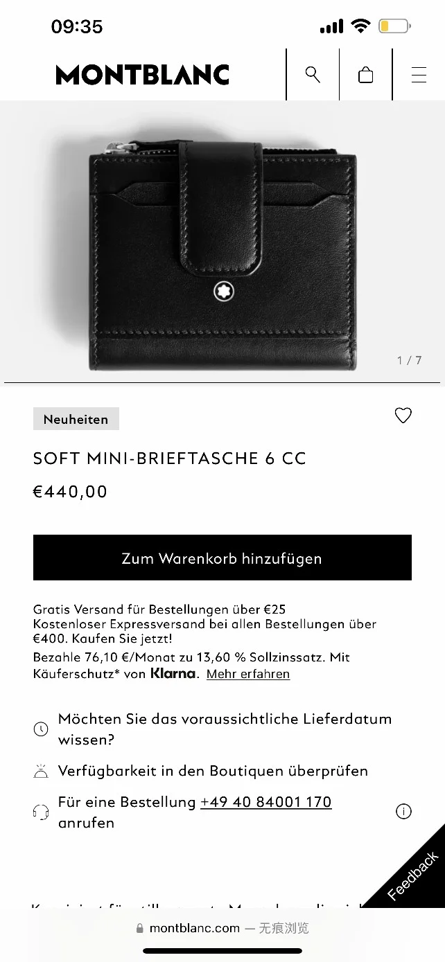 Brand-original Montblanc Wallets Purse