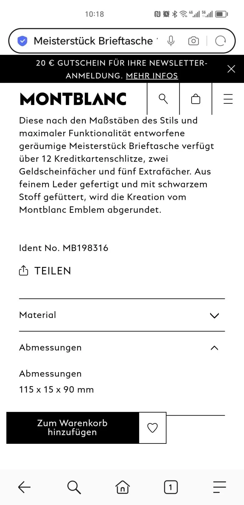 Factory-made Montblanc Wallets Purse