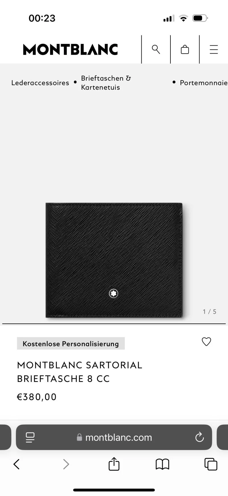 1:1 copy Montblanc Wallets Purse