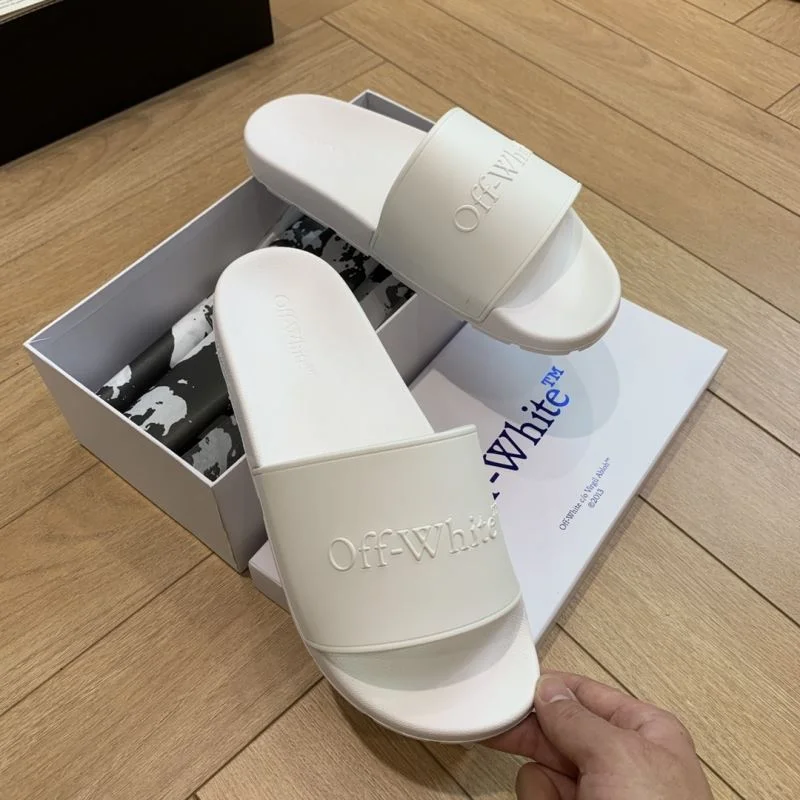 Brand-authenticated Off White Sandals