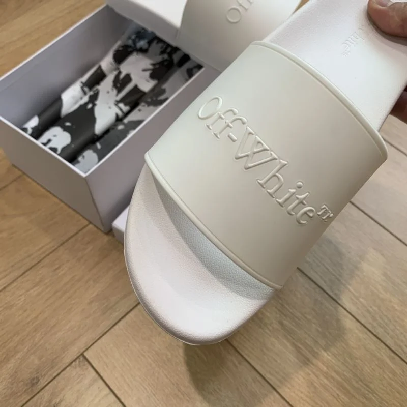 Brand-authenticated Off White Sandals