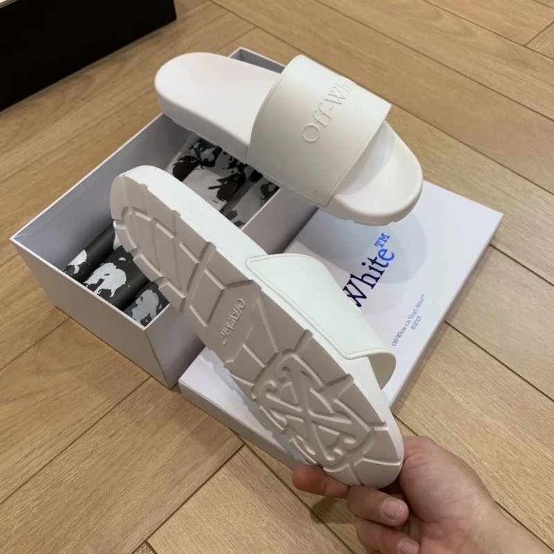 Brand-authenticated Off White Sandals