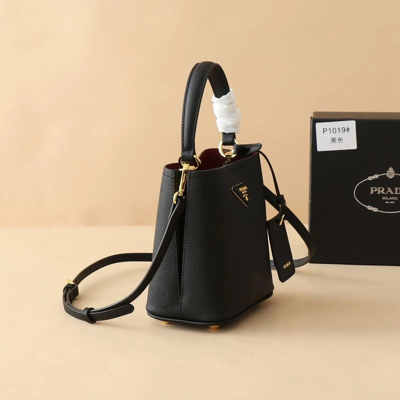 Indistinguishable Prada Bucket Bags