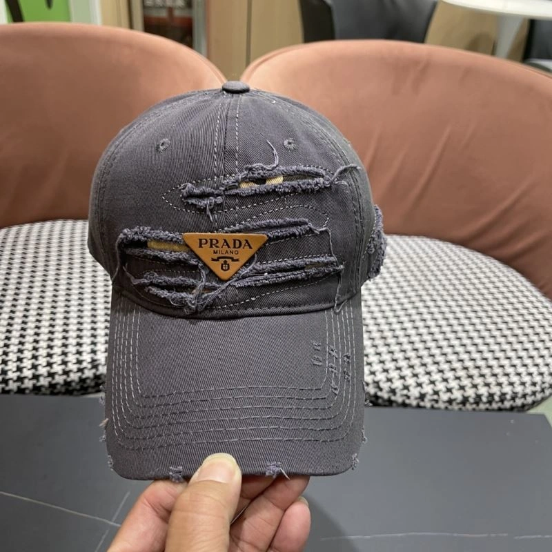 Brand-authenticated Prada Caps