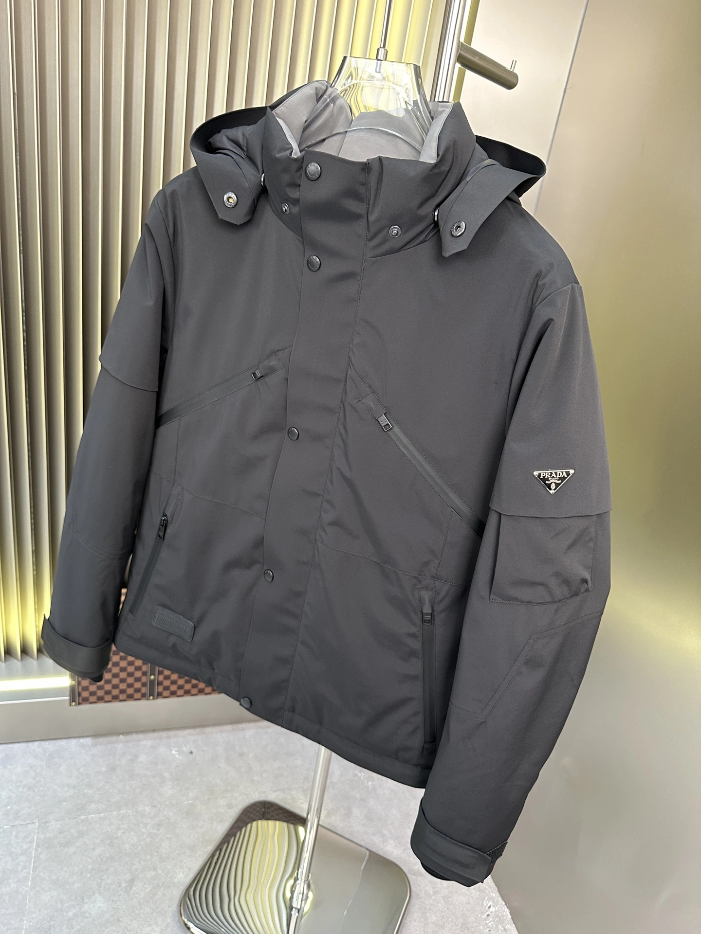 Brand-authenticated Prada Down Jackets