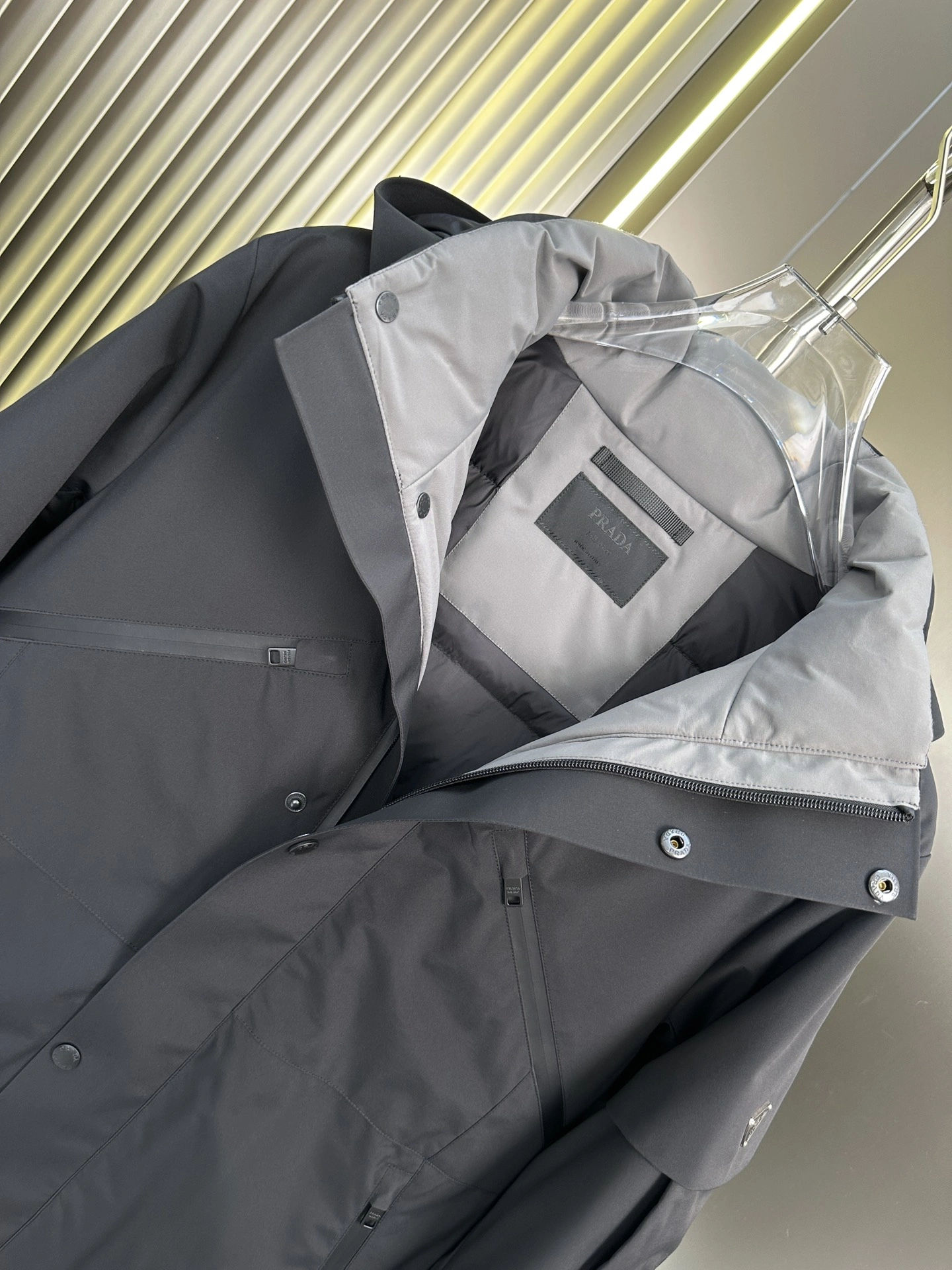 Brand-authenticated Prada Down Jackets