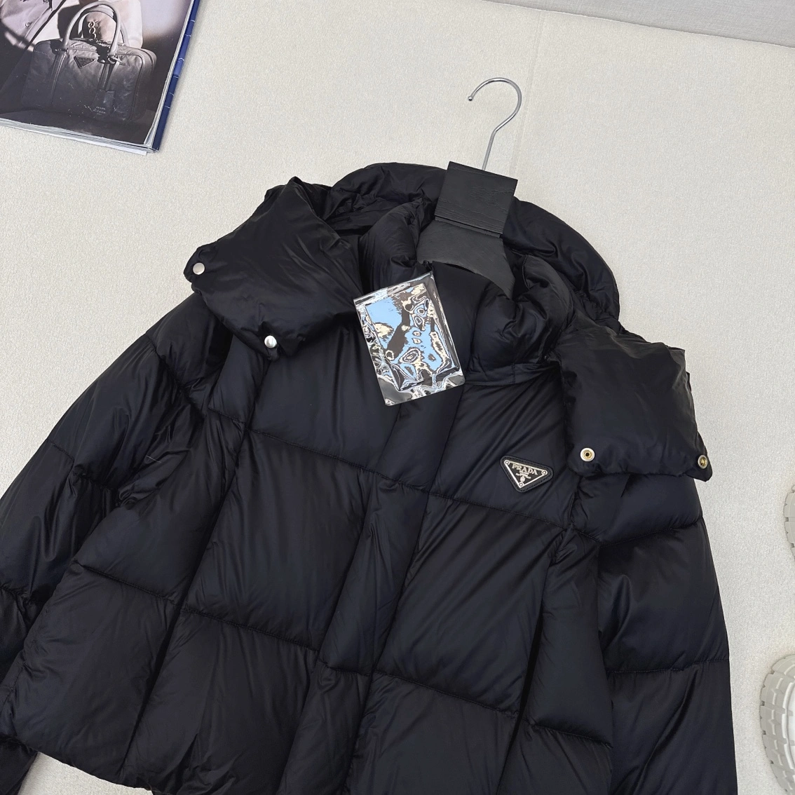 Brand-authenticated Prada Down Jackets