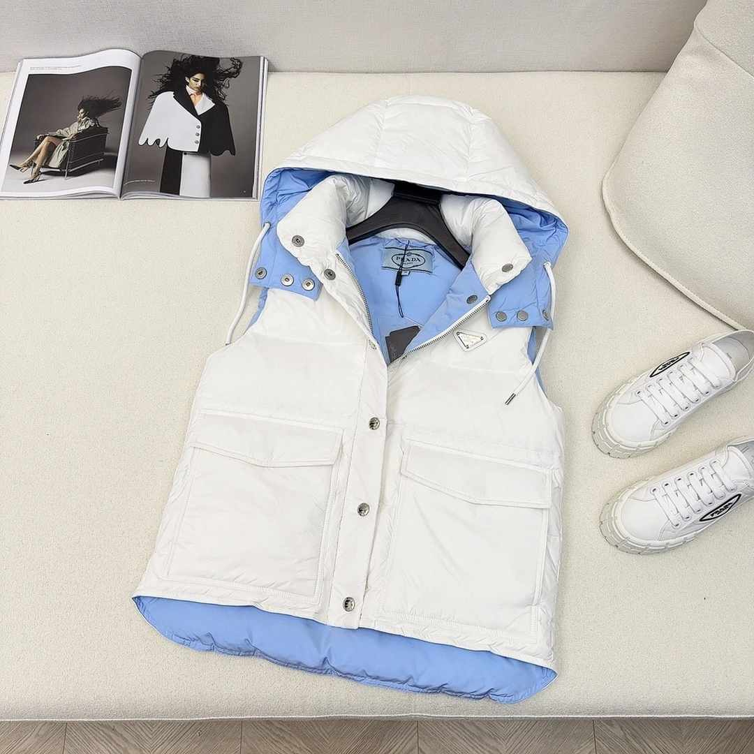 Brand-authenticated Prada Down Jackets