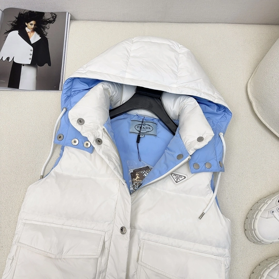 Brand-authenticated Prada Down Jackets