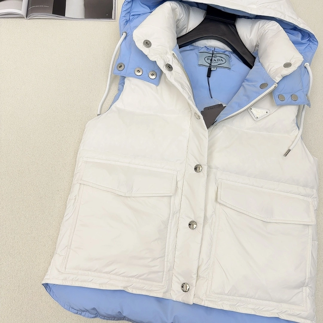 Brand-authenticated Prada Down Jackets