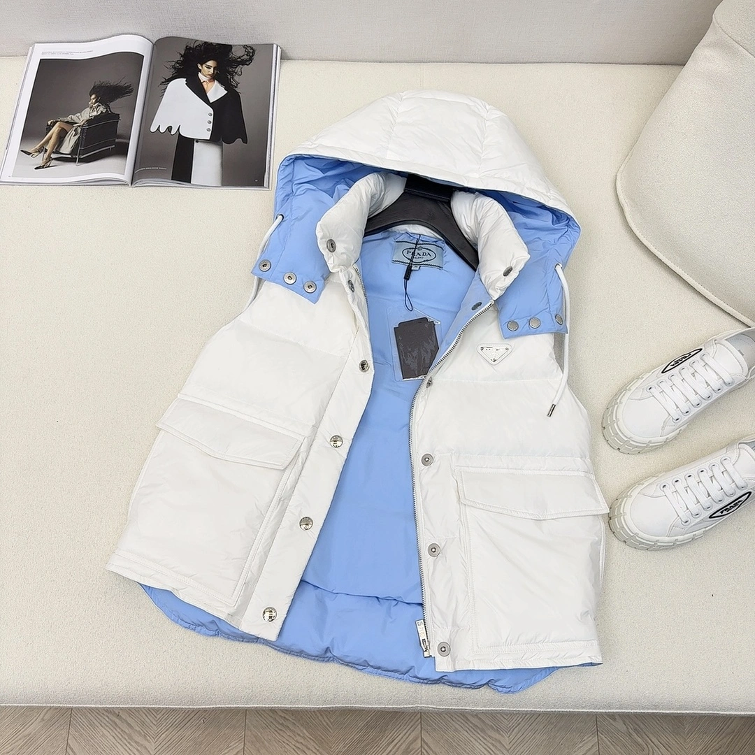 Brand-authenticated Prada Down Jackets