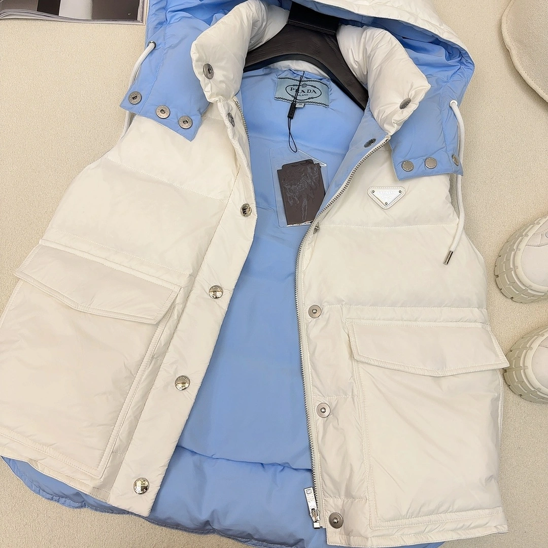 Brand-authenticated Prada Down Jackets