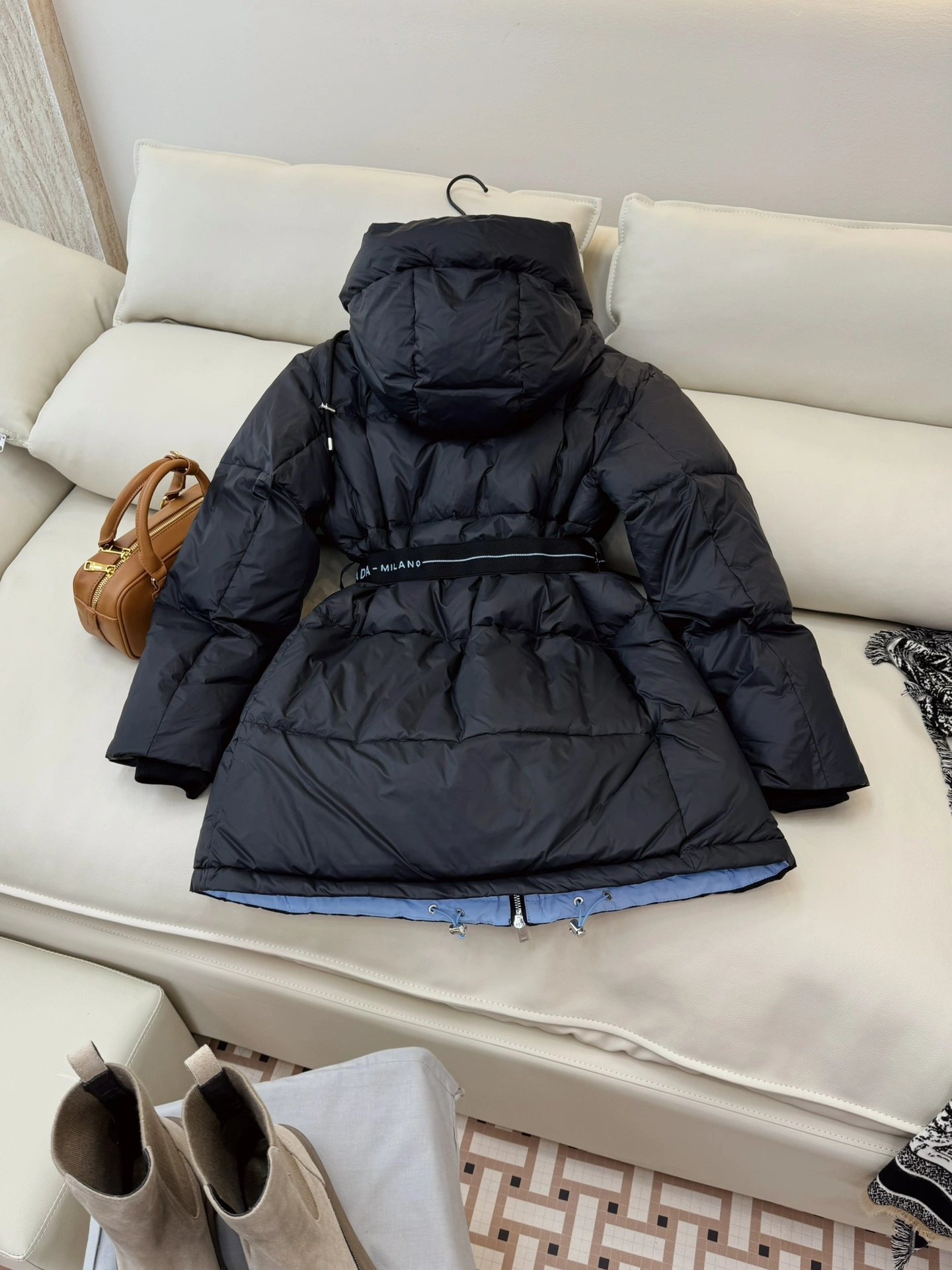 Brand-authenticated Prada Down Jackets