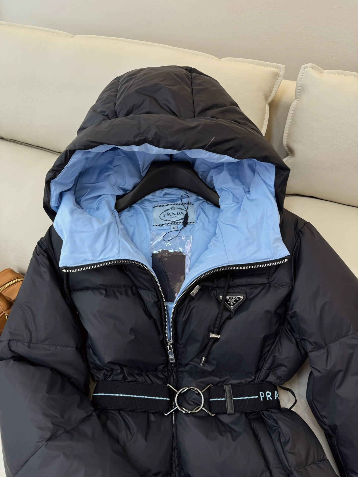 Brand-authenticated Prada Down Jackets