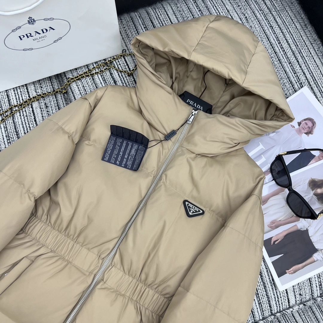 Brand-authenticated Prada Down Jackets