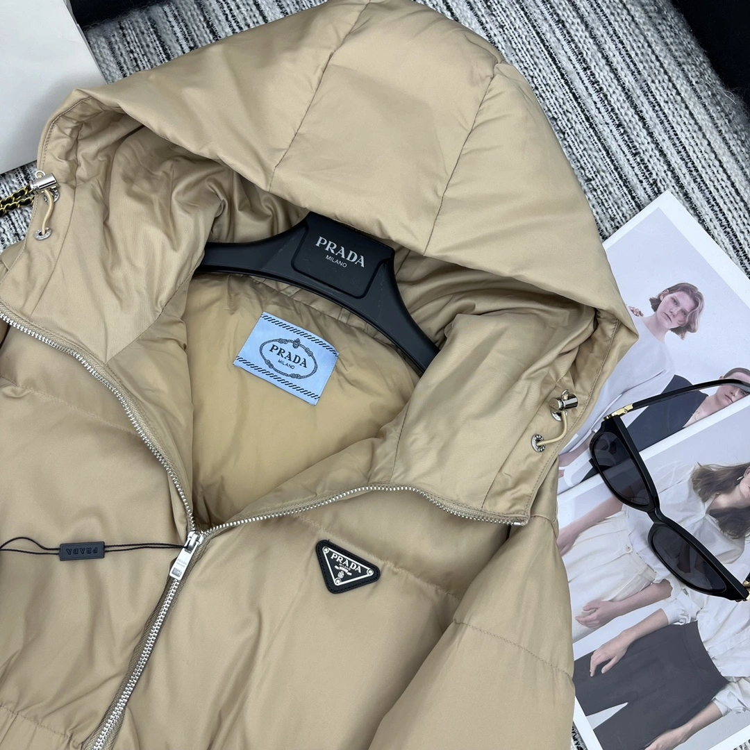 Brand-authenticated Prada Down Jackets